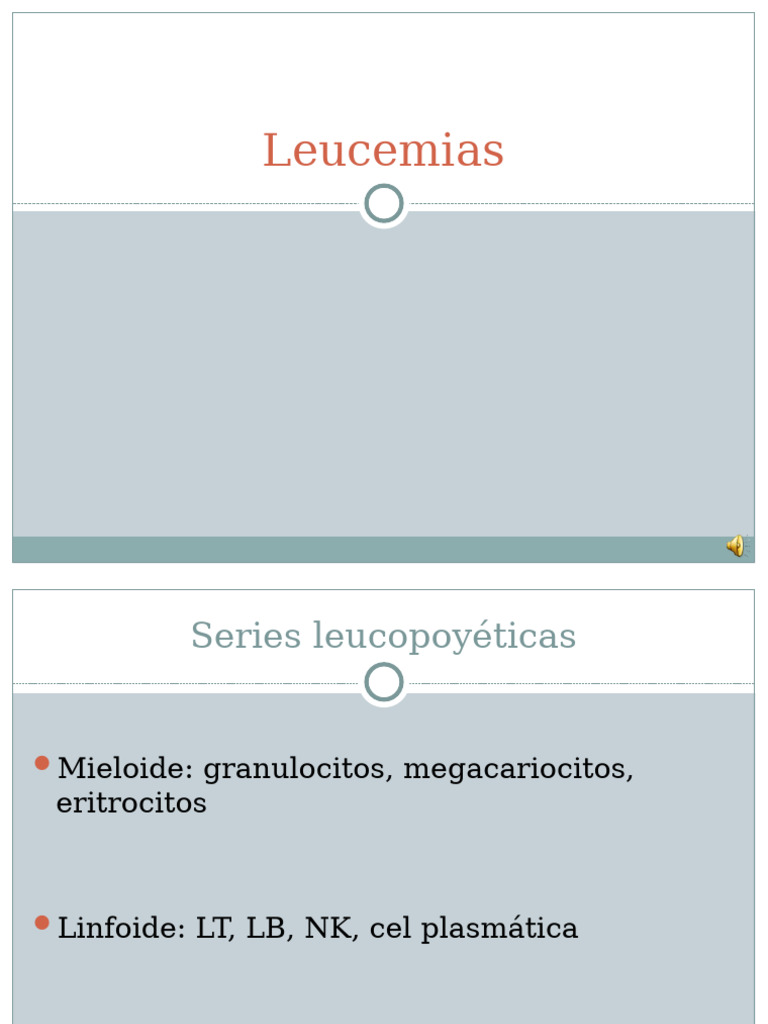 ppt (15) | PDF | Leucemia | Especialidades Medicas