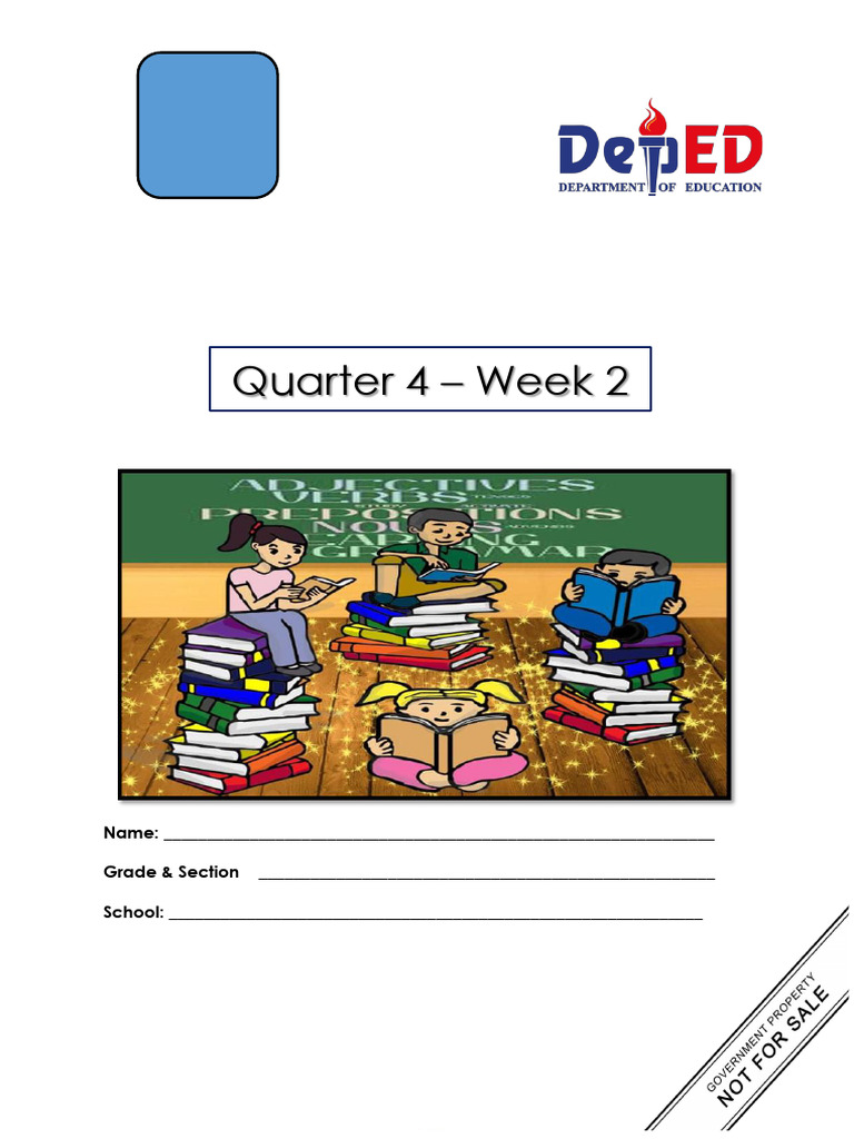 English 3 Q4 W2 Activity Sheet | PDF | Adverb | Verb