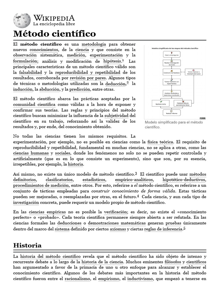 Método Científico: Definición y Características | PDF | Método ...