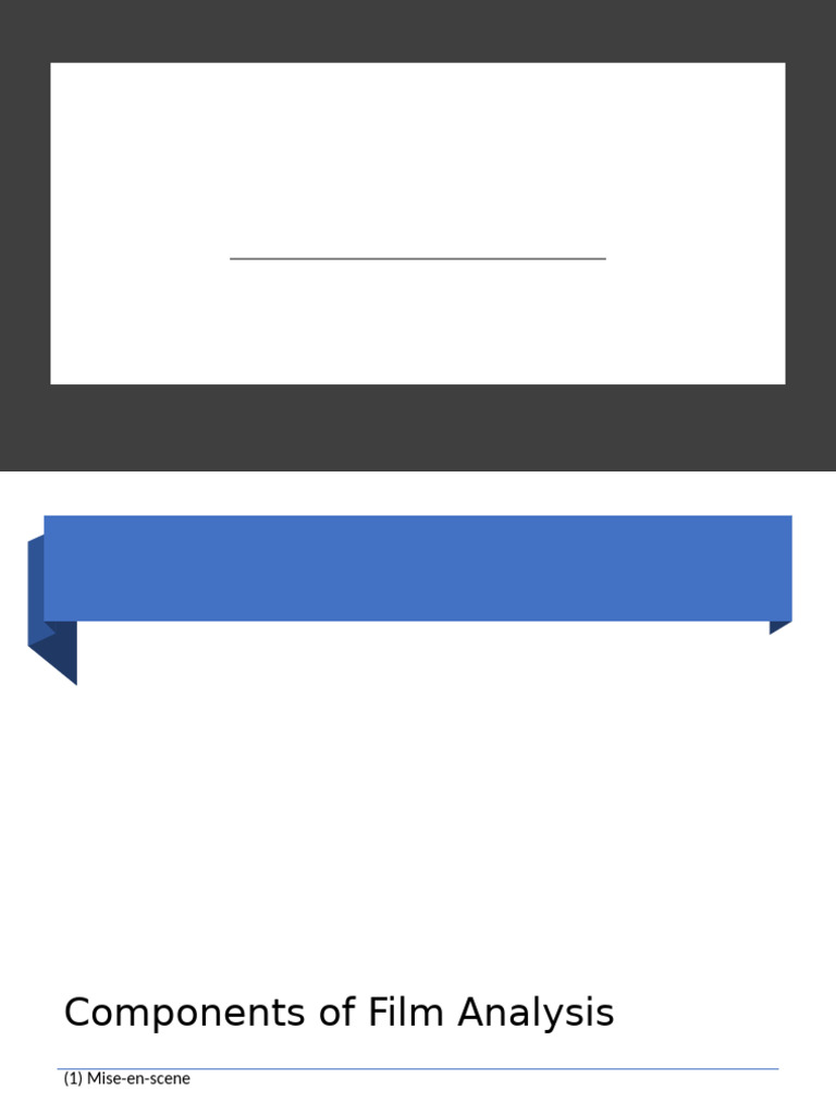 Film Analysis Techniques Explained | PDF | Cinematography