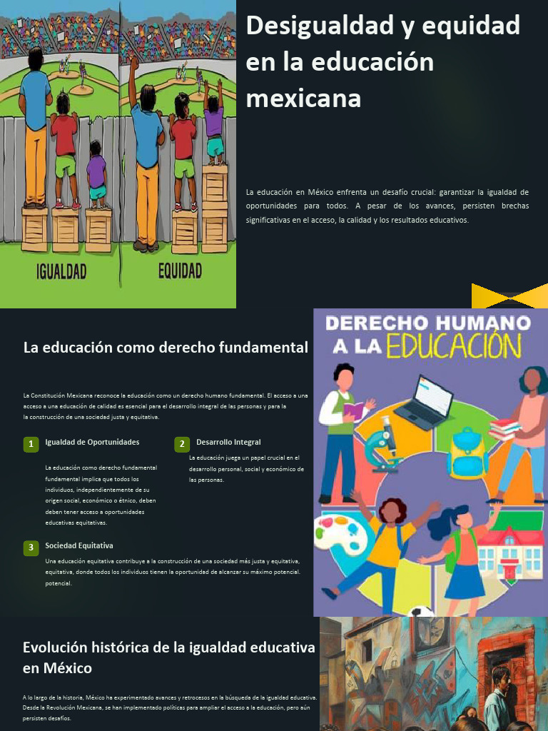 Desigualdad y Equidad en La Educacion Mexicana | PDF | Igualdad social ...