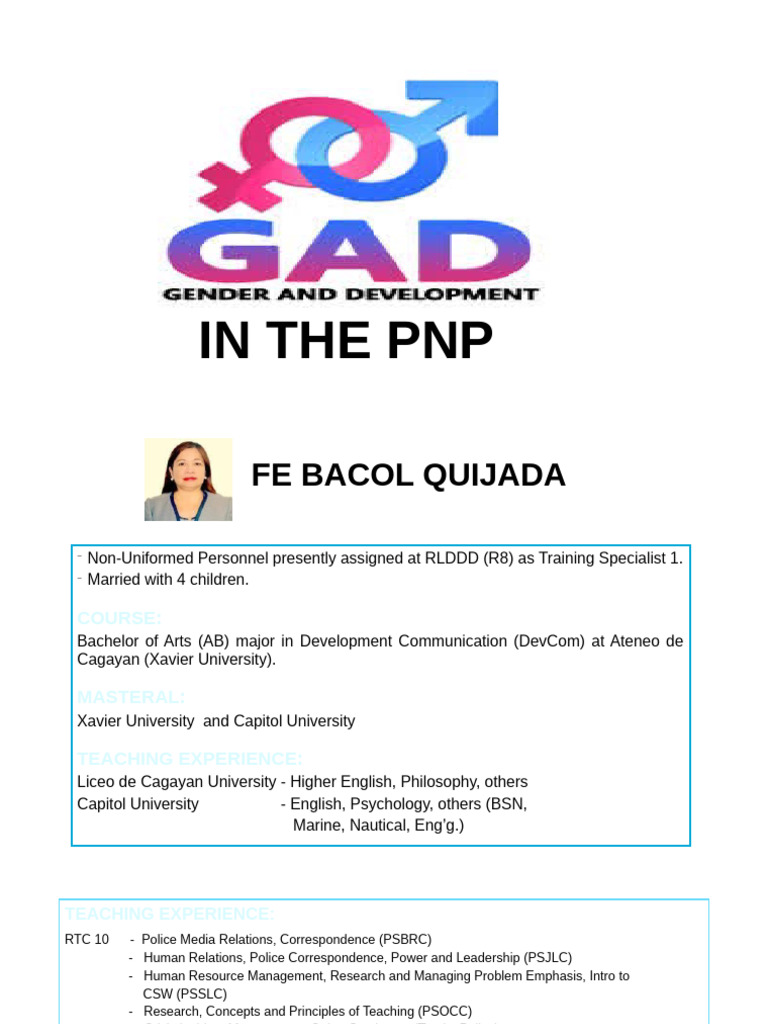 GAD Lecture (New) (8 HRS) | PDF | Sexism | Woman