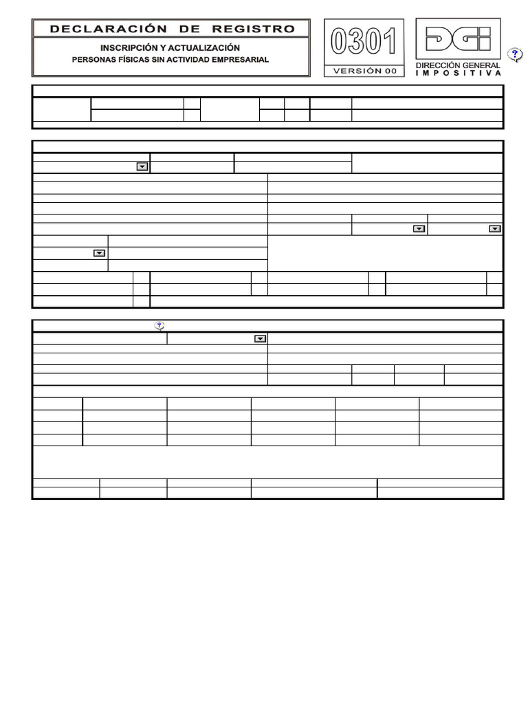 Formulario de Identificación Fiscal Uruguay | PDF | Correo