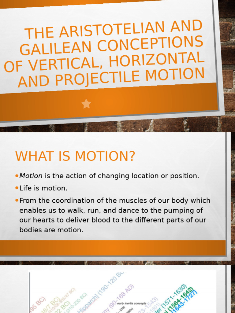 Lesson 4 - The Aristotelian and Galilean Motion | PDF | Force ...