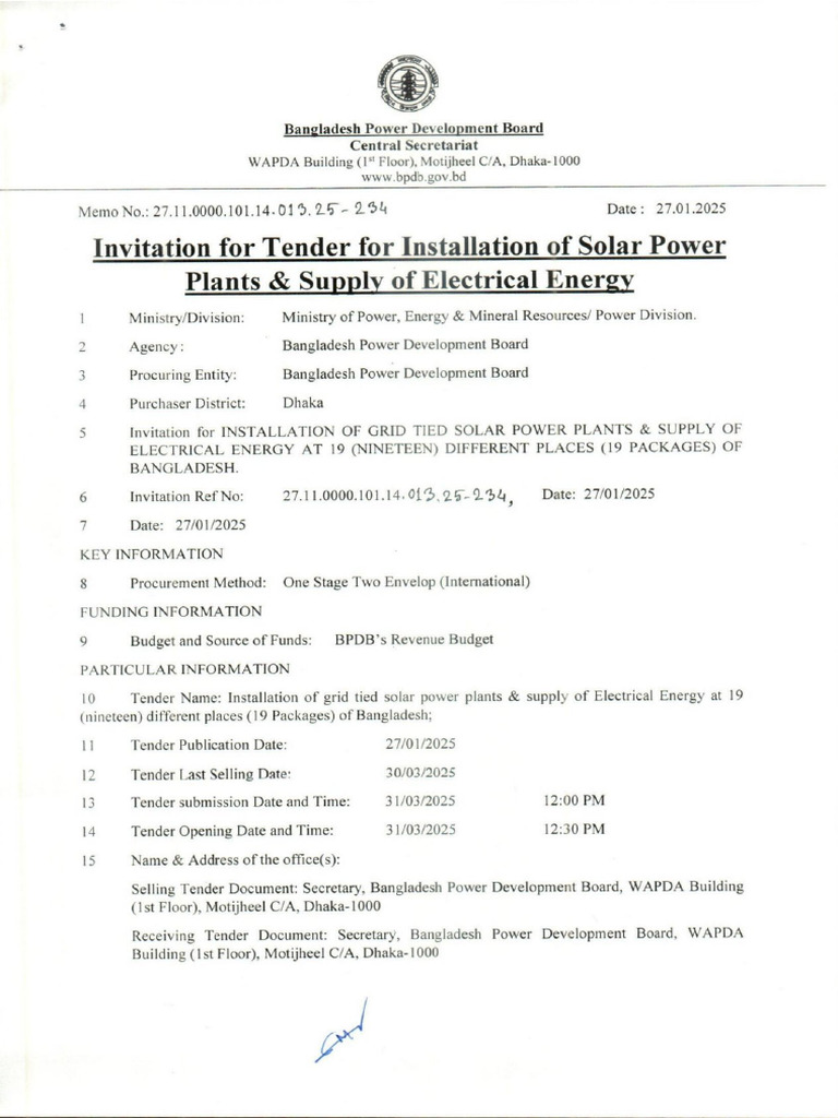 Tender Notice_19 Packages | PDF