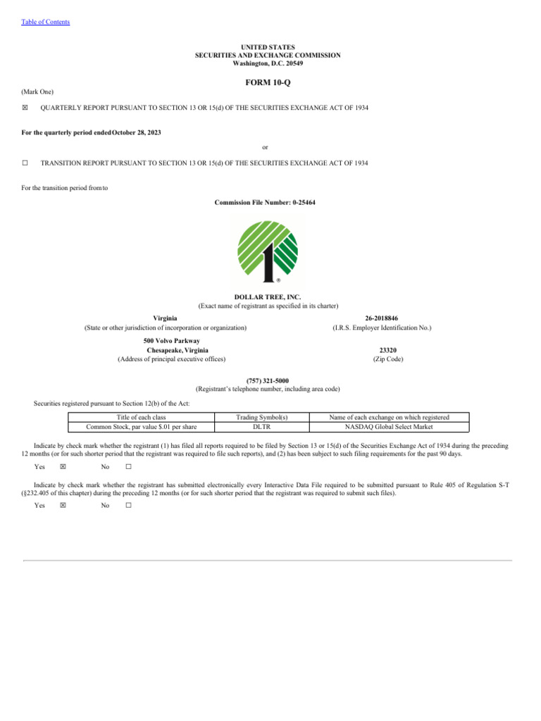 FORM 10-Q: United States Securities and Exchange Commission Washington ...
