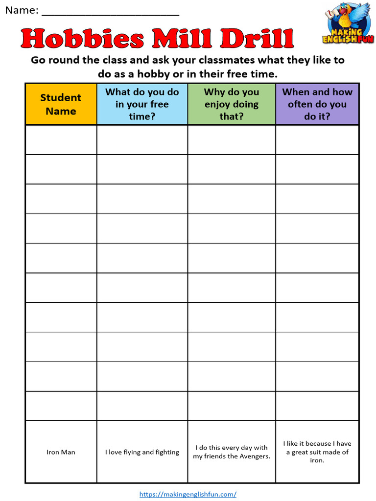Fun Hobbies Word Search Activity | PDF