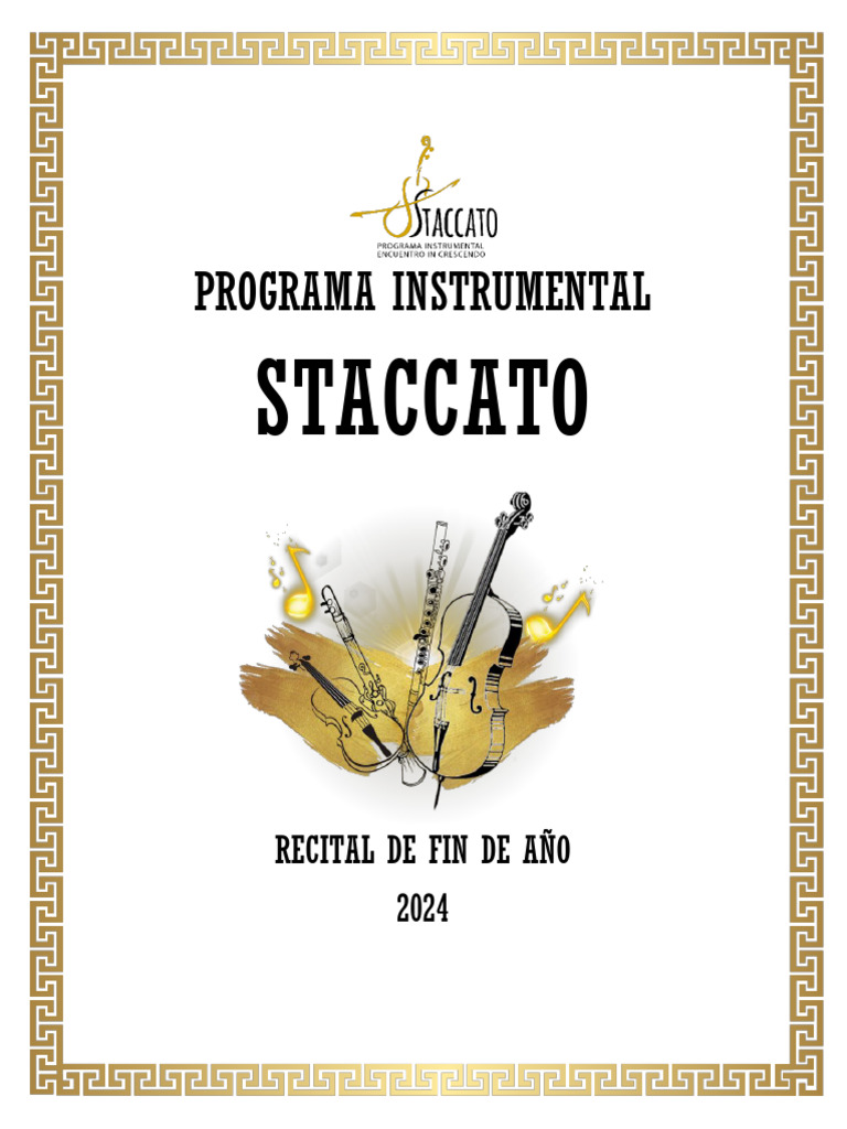 Programa de Recital de Fin de Año 2024 | PDF | Teoría musical | Composiciones Musicales