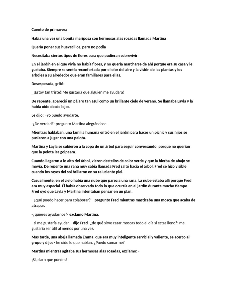 Cuento de Primavera | PDF