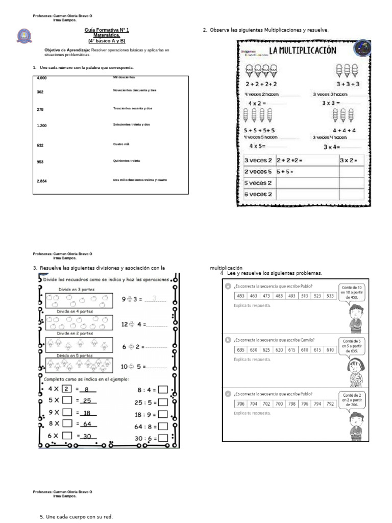 ACTIVIDADES DE REFUERZO 1.1 tercero básico A y B 2023 | PDF