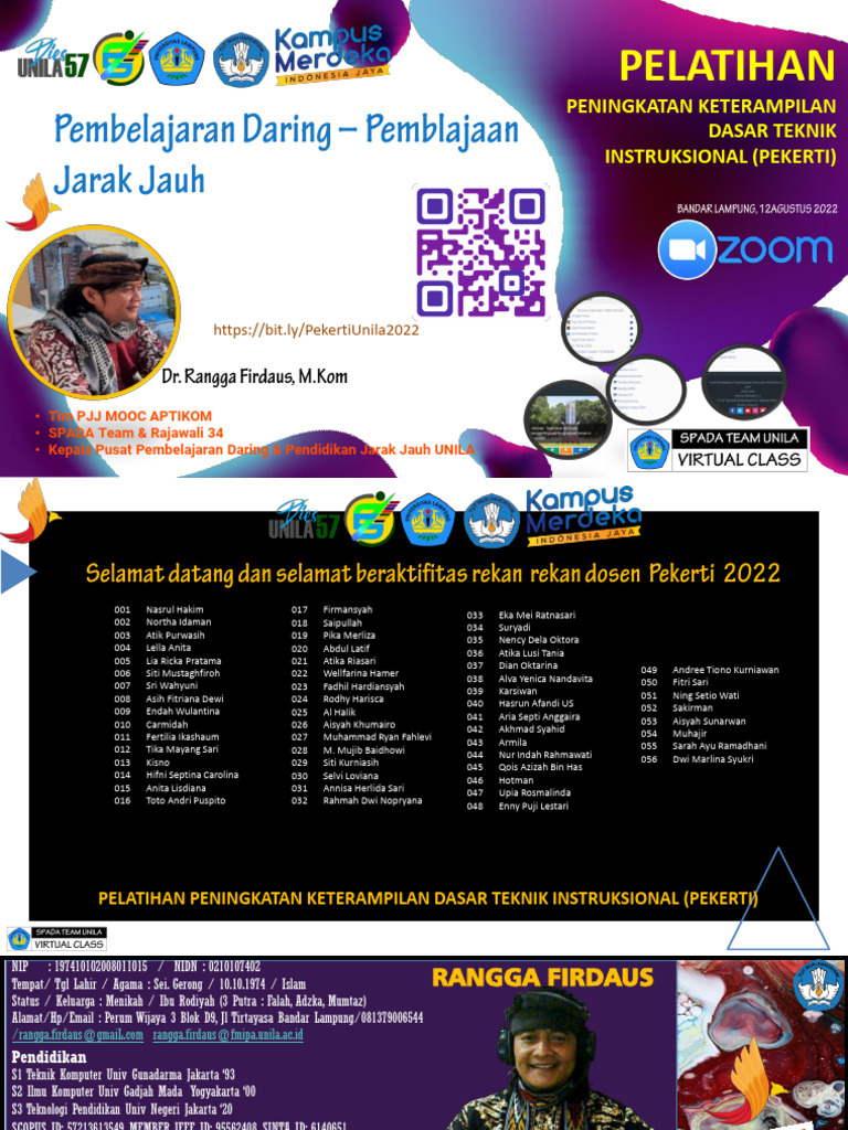 !Pembelajaran Daring - Jarak Jauh PEKERTI 28082022 Rangga Firdaus | PDF