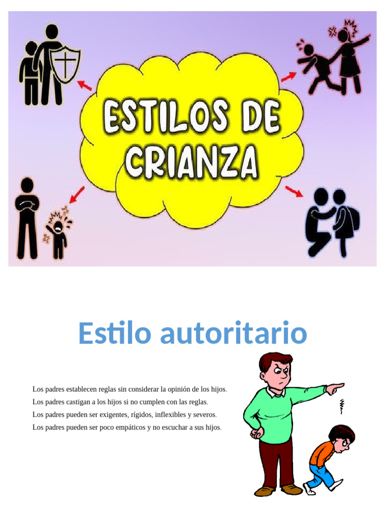 Estilos de crianza: autoritario y permisivo | PDF
