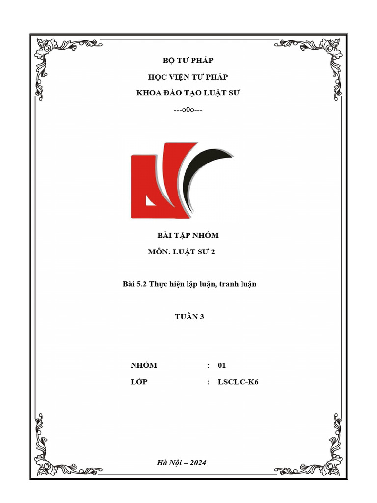 Lớp LSCLC6.1HN - Nhóm 1 - Bài Tập LS2 tuần 3 - Ủng hộ quyền được chết | PDF