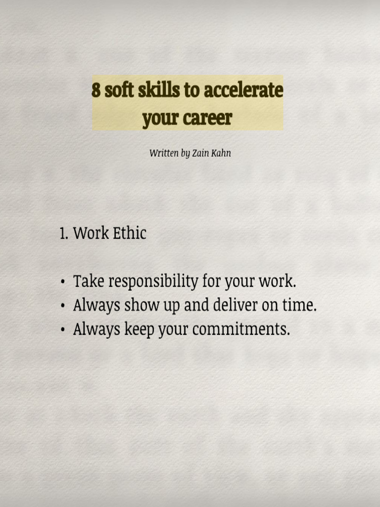 9 Soft Skills To Accelerate Your Career 1724241607 | PDF