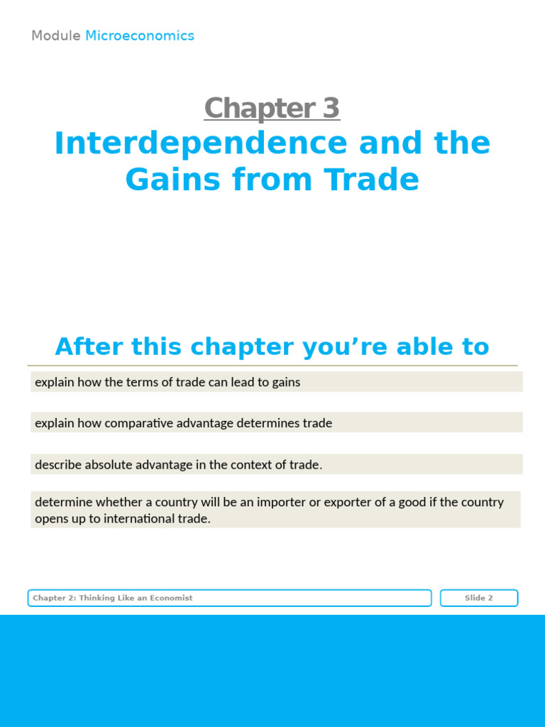 Lecture 1.3 Gains From Trade | PDF | Economics | Comparative Advantage