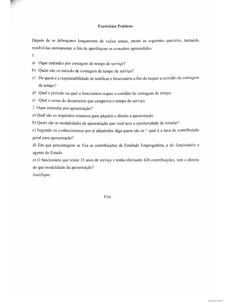 MRH 6 Exercícios | PDF