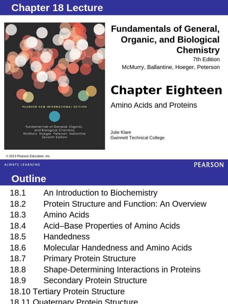 Chapter 18 Amino Acid and Protein 2 | PDF | Amino Acid | Proteins