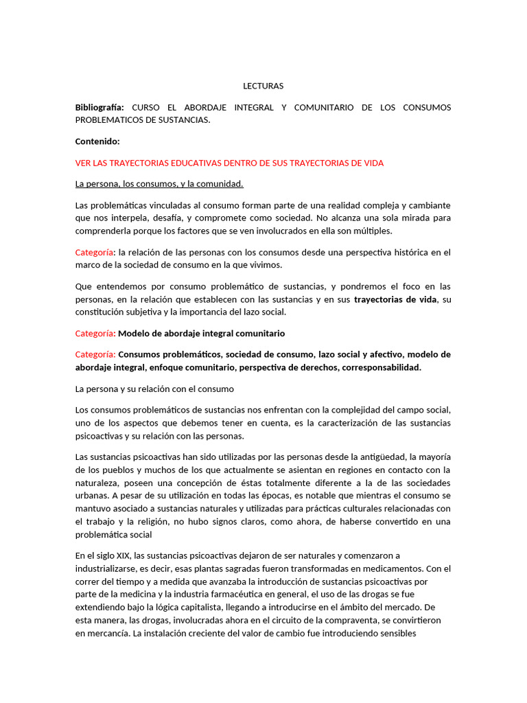 Lecturas 1 | PDF | Drogas | Estereotipos