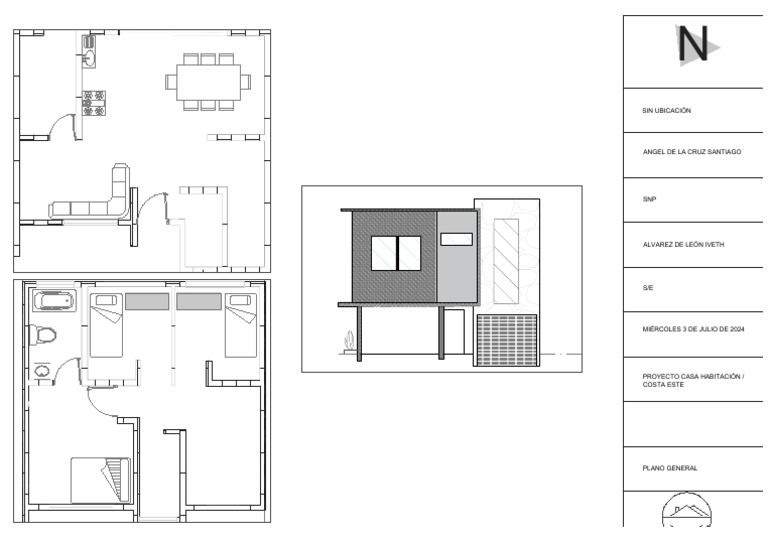 Plano y Fachada - Iveth (1) (1) (1) - Layout1 | PDF