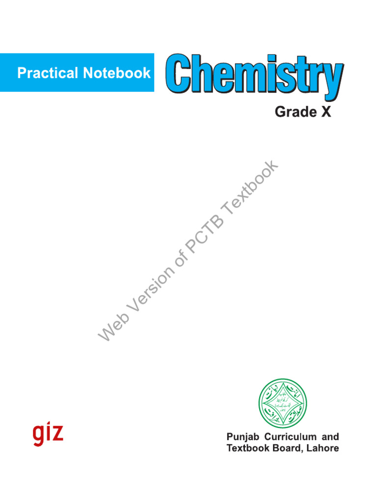 Chemistry Practical Book | PDF
