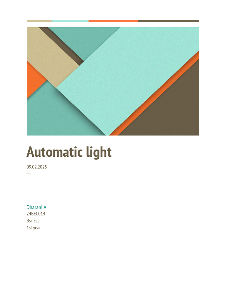 Electronic design | PDF | Arduino | Automation