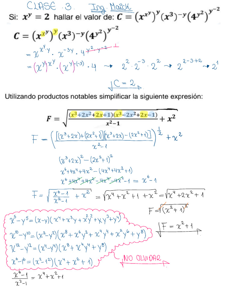 Clase Mat Varios Ing Maick 2025 | PDF