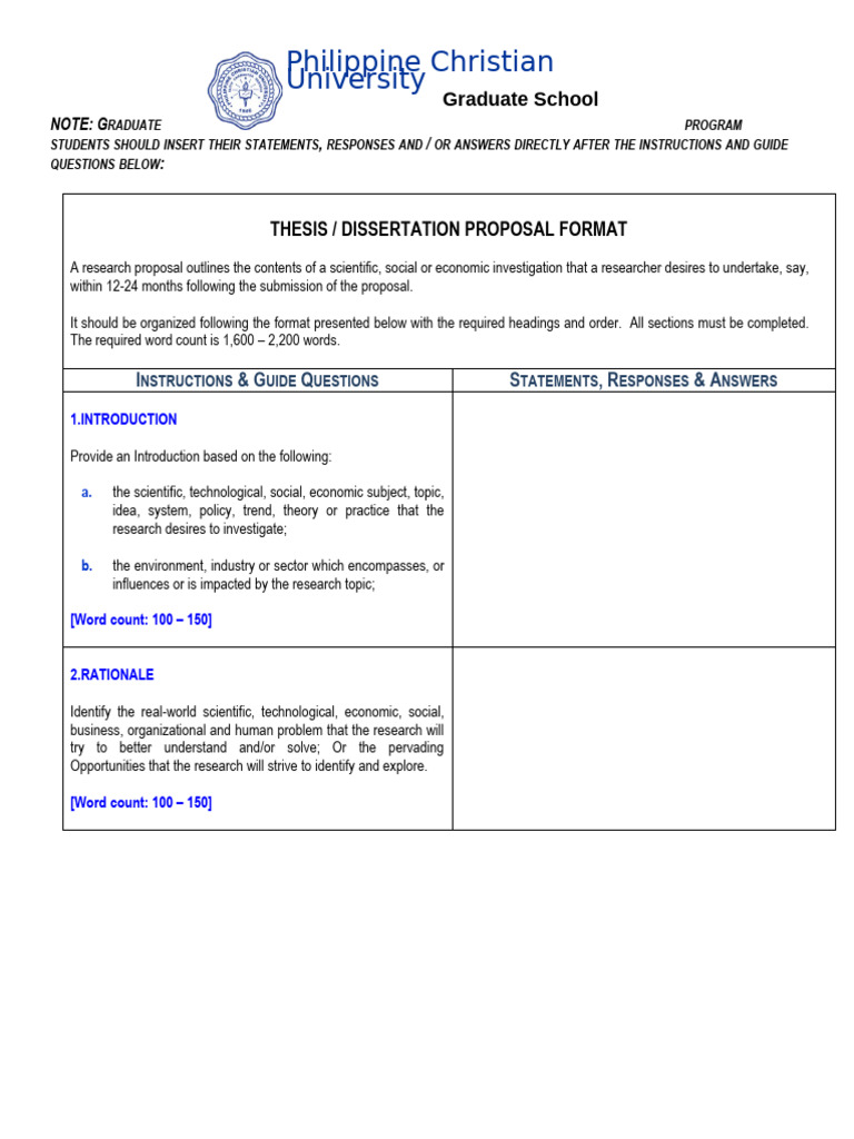 PROPOSAL DISSERTATION - Template | PDF | Methodology | Quantitative Research