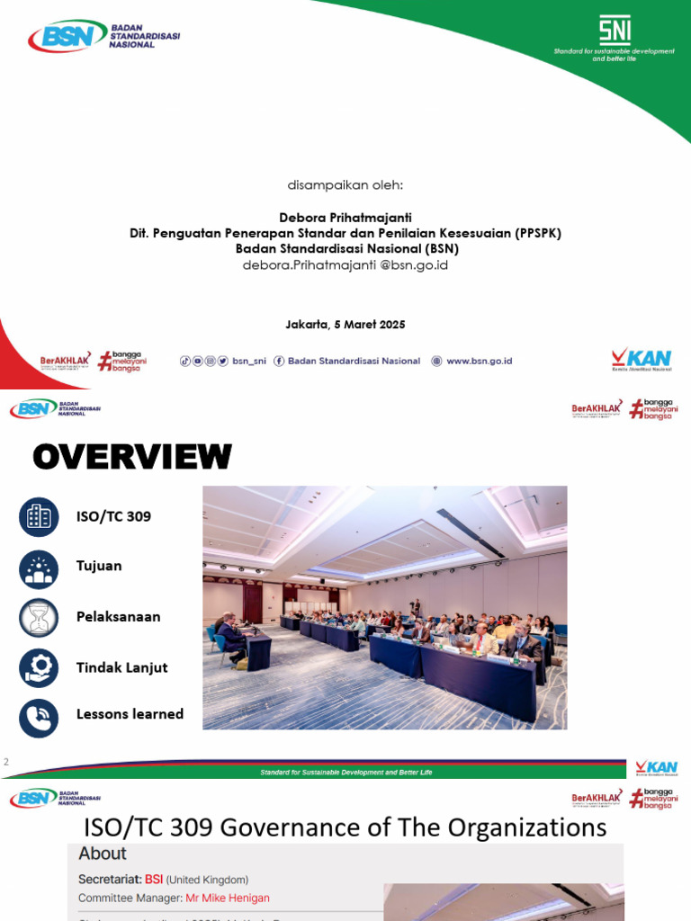 Sharing Knowledge ISO TC 309 | PDF | International Organization For ...