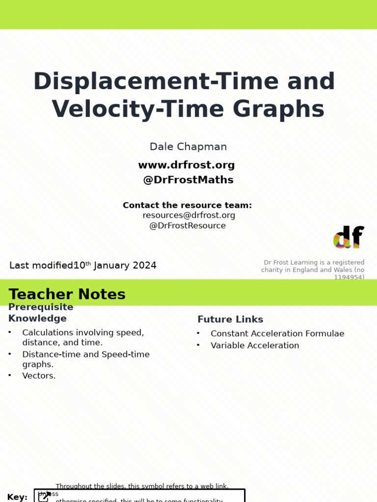 Displacement vs. Velocity Graphs Explained | PDF | Acceleration | Velocity