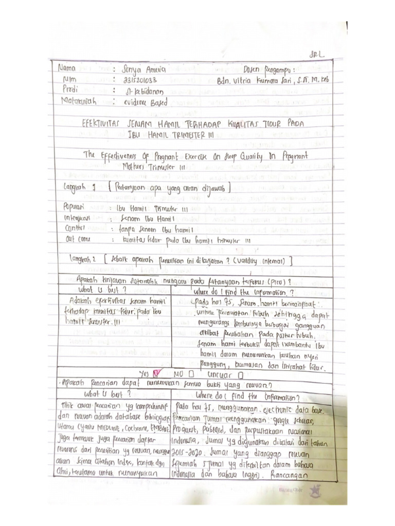 Sonya Ameria - Sistematik Literatur Review | PDF