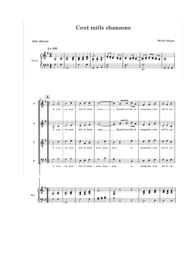 Cent Mille Chansons | PDF
