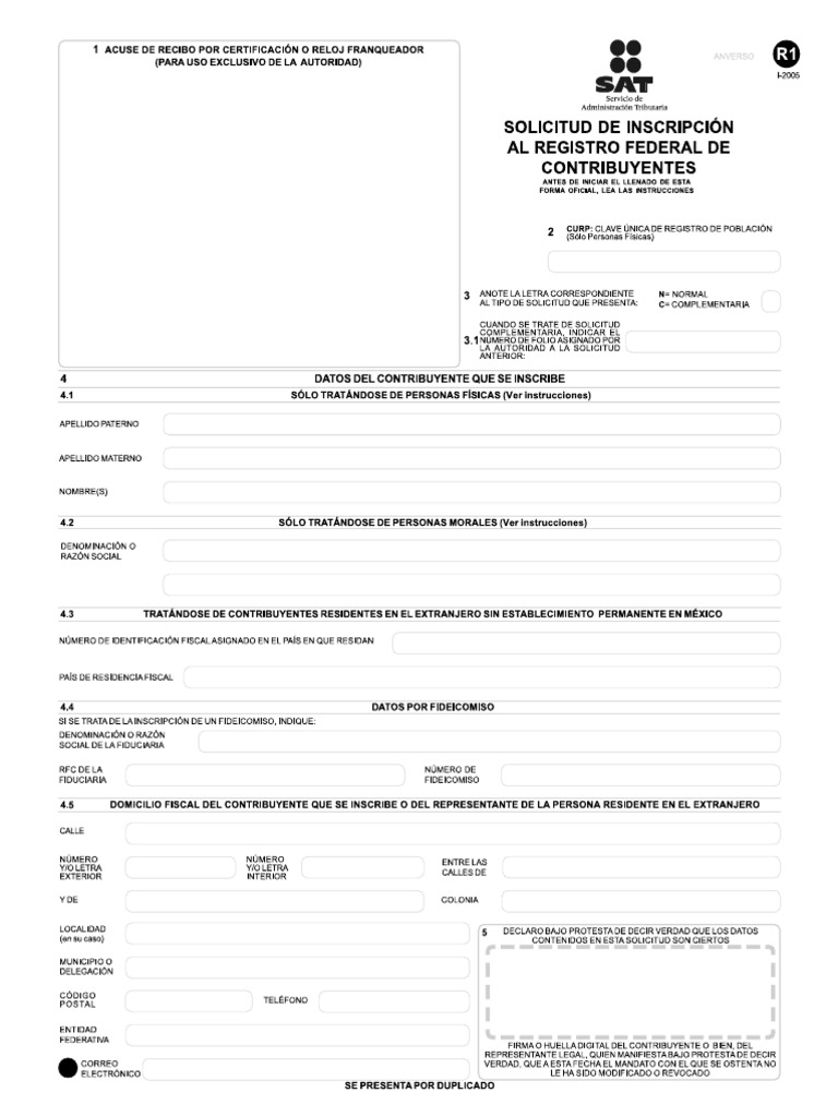 Inscripcion Al Sat | PDF