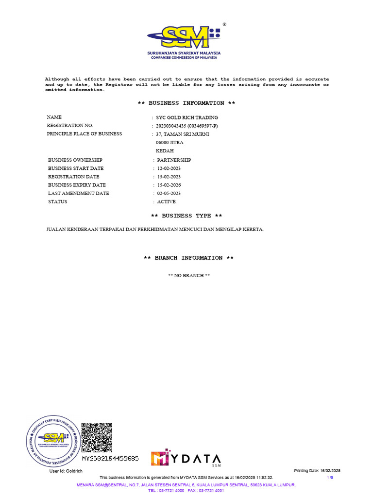 003469597-P BPC 16022025 CTC en | PDF | Qr Code | Software