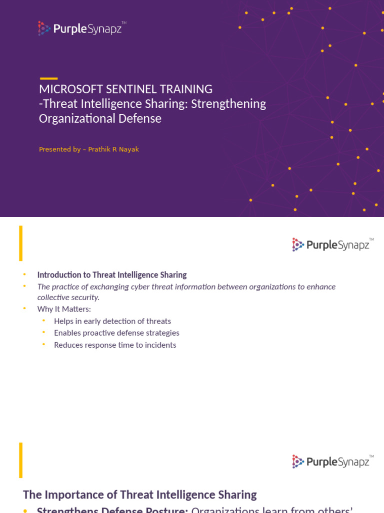 Threat Intelligence Sharing | PDF | Computer Security | Security