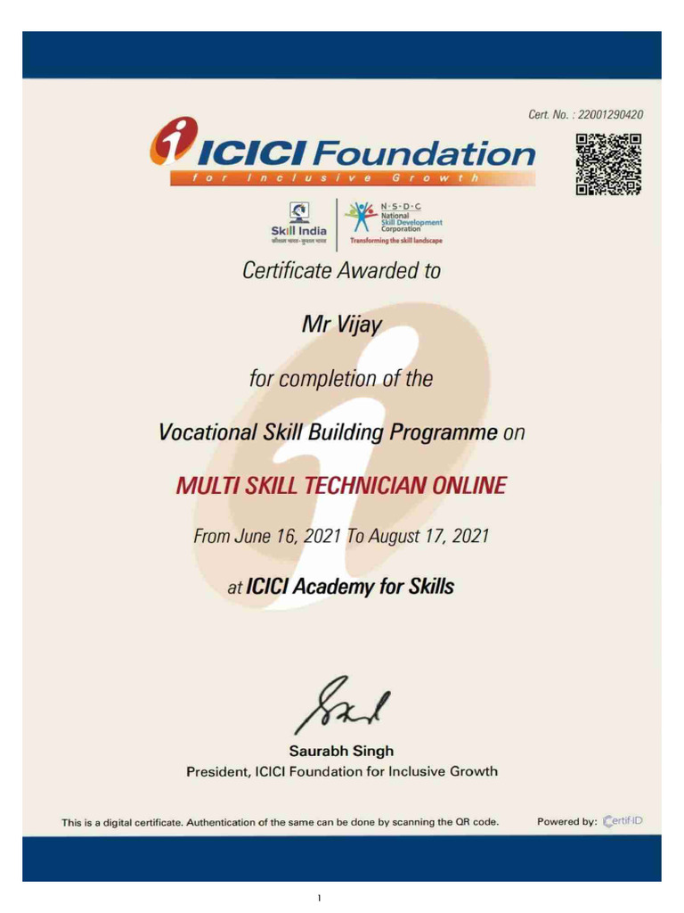 Icici Foundation | PDF