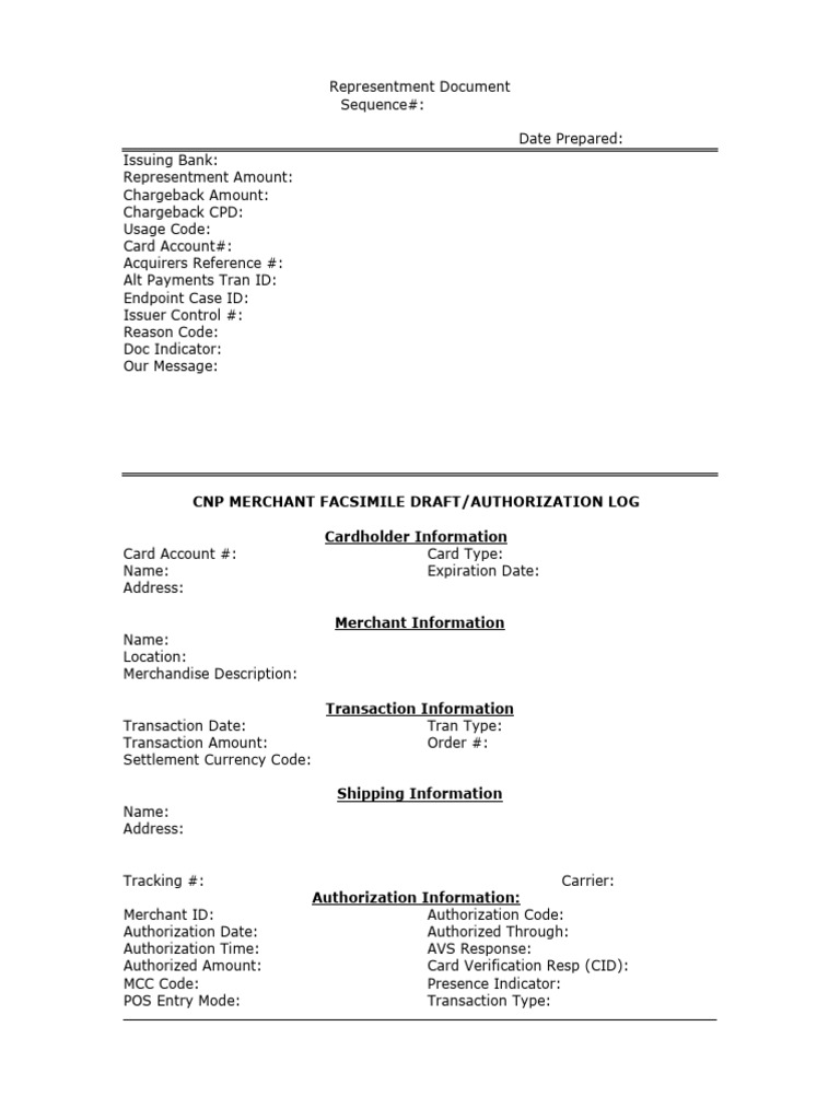 Chargeback Representment Document | PDF | Master Card | Financial ...