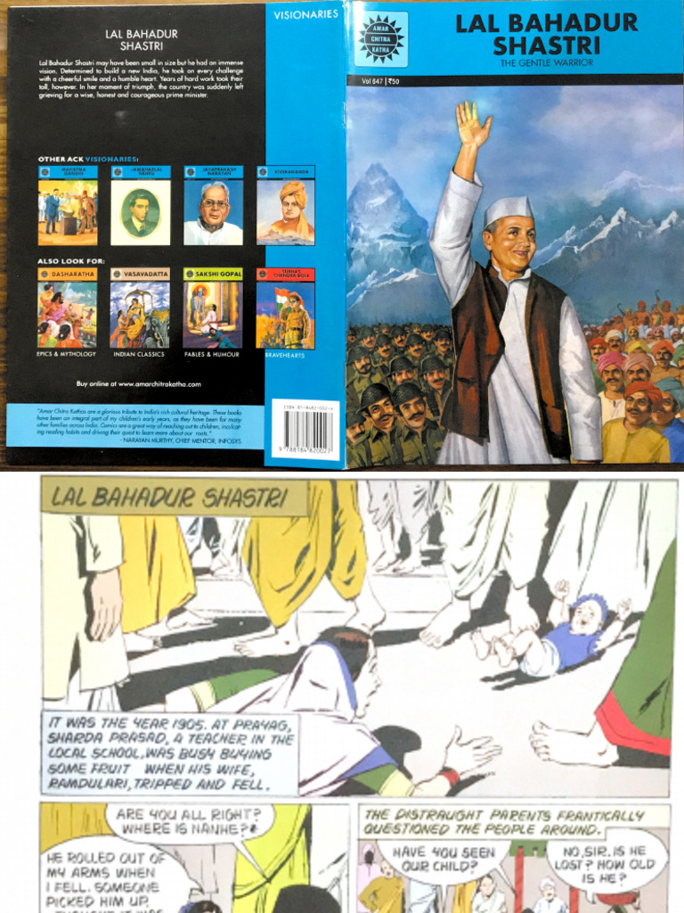 Amar Chitra Katha - Lal Bahadur Shastri | PDF