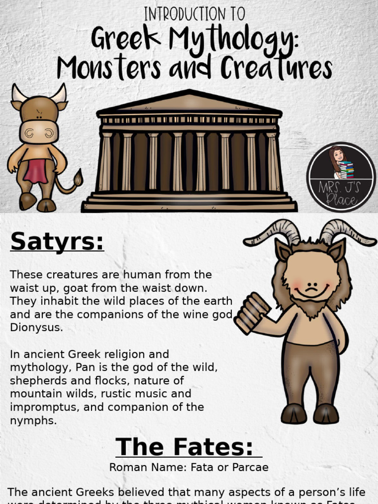 Greek Mythology: Creatures and Deities | PDF | Minotaur | Nereids