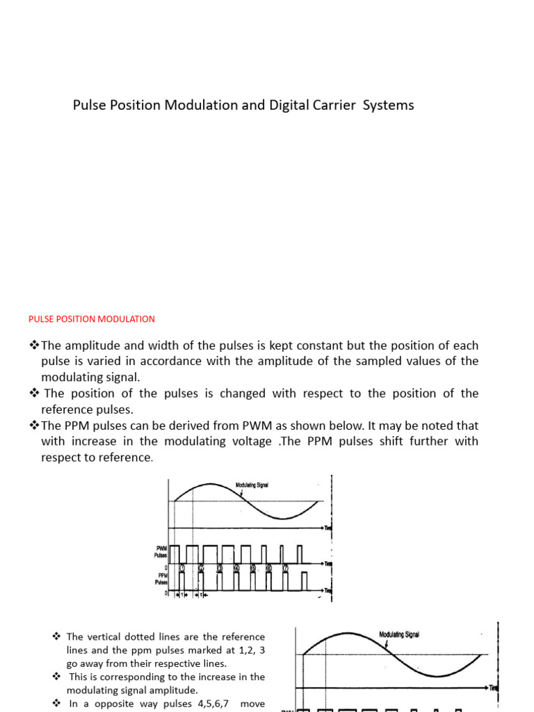 Pulse Position Modulation Overview | PDF | Modulation | Bandwidth (Signal Processing)