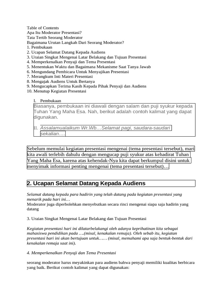 Skrip MC DRM Takwin 2019 | PDF