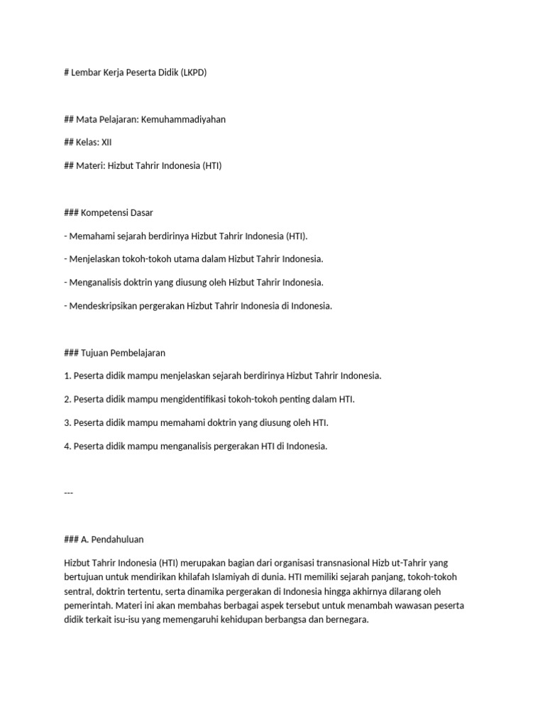 LKPD KMD Hti | PDF