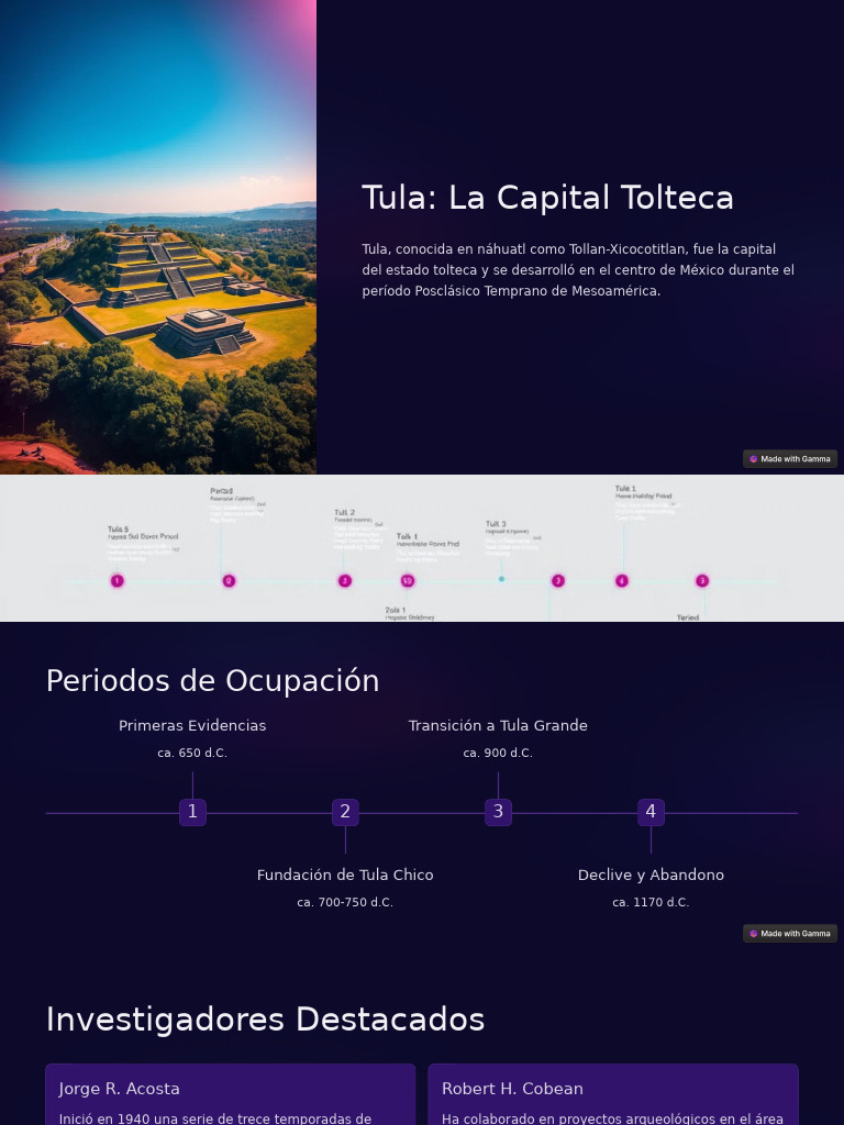 Tula La Capital Tolteca | PDF