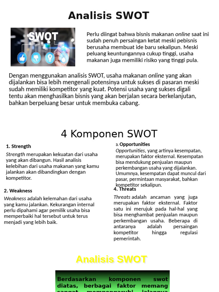 Analisis SWOT | PDF
