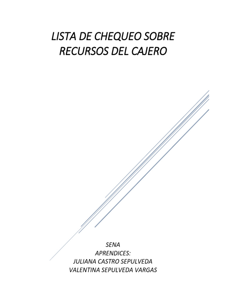 Lista de Chequeo para Cajeros en Retail | PDF | Cajero | Cupón