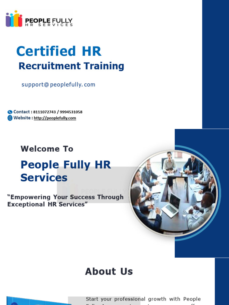 HR Traning Syllabus 2024 People Fully | PDF | Résumé | Recruitment