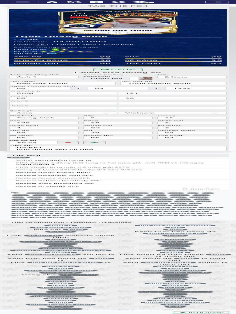 Tạo Thẻ Fo4 Theo Phong Cách Riêng Của Bạn - Dữ Li | PDF