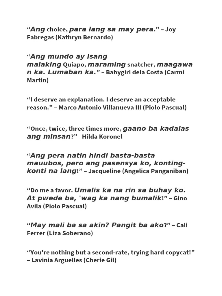 Filipino Emosyon | PDF