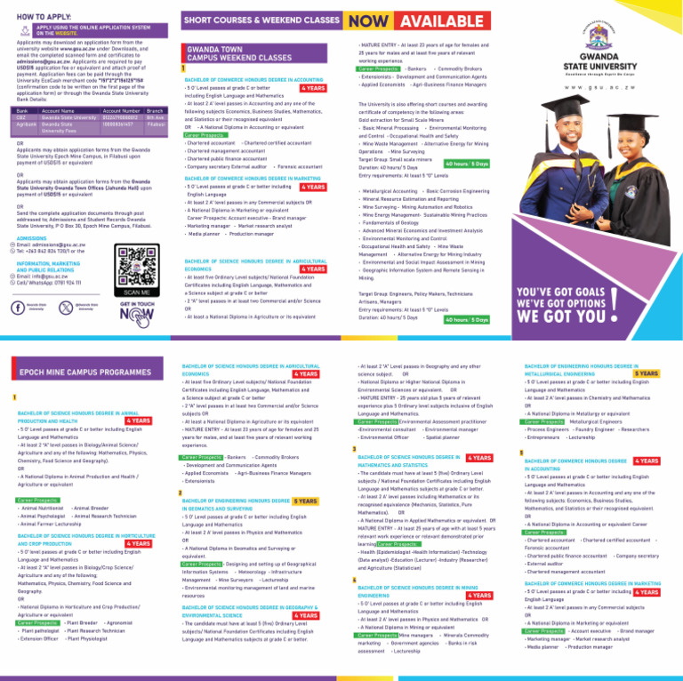 GSU 2025 Degree Programees Brochure | PDF