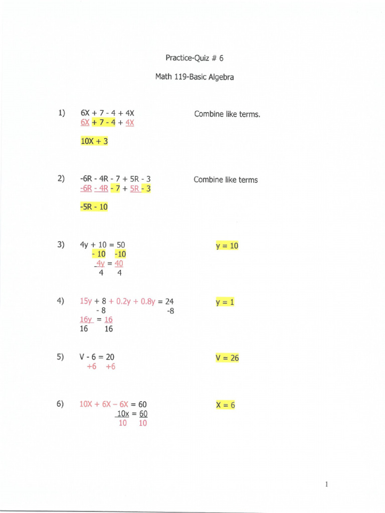 Pre-Quiz 6 With Answers | PDF