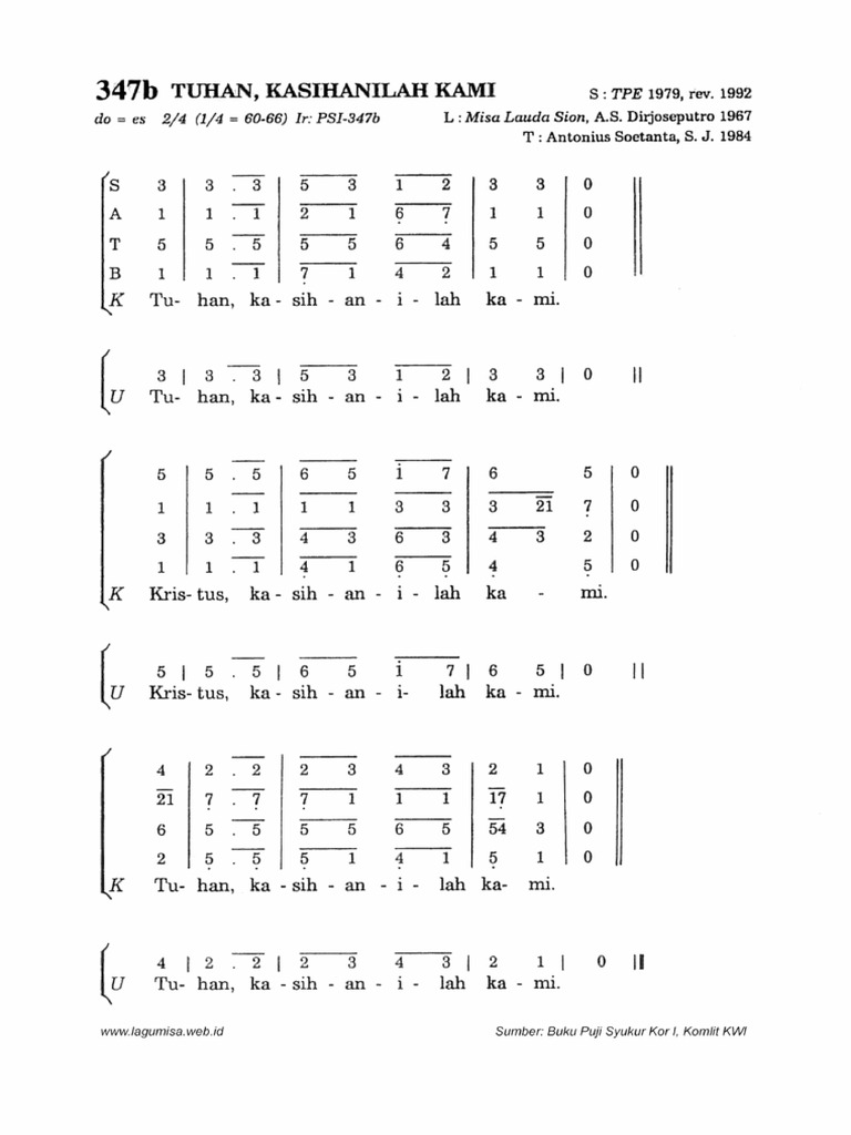 PS 347-348 Kyrie Gloria (Lauda Sion) | PDF